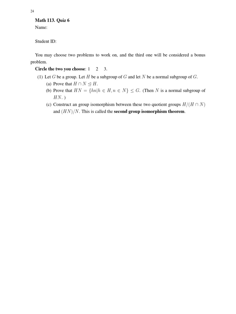 113 Quiz | PDF