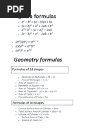 ICSE Class10 Maths Formulas Final | PDF