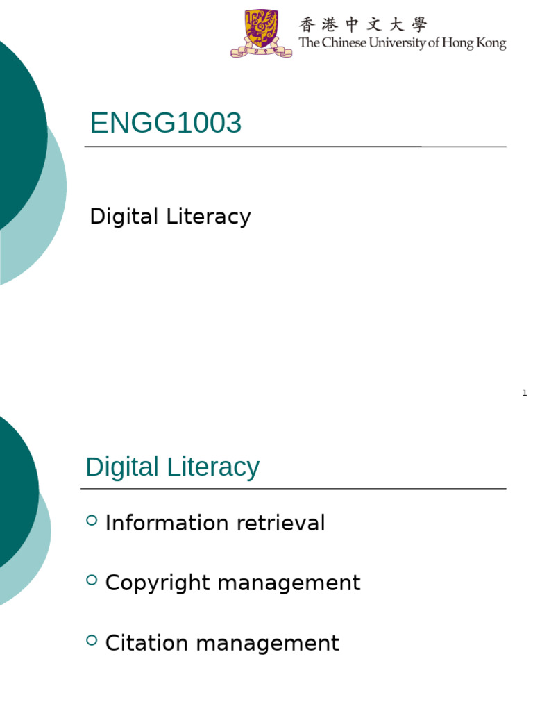 ENGG1003 04 DigitalLiteracy (1) | PDF | Creative Commons License | Free Software