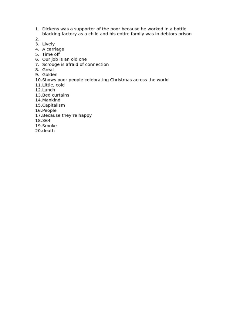 Dickens Was a Supporter of the Poor Because He Worked in a Bottle ...