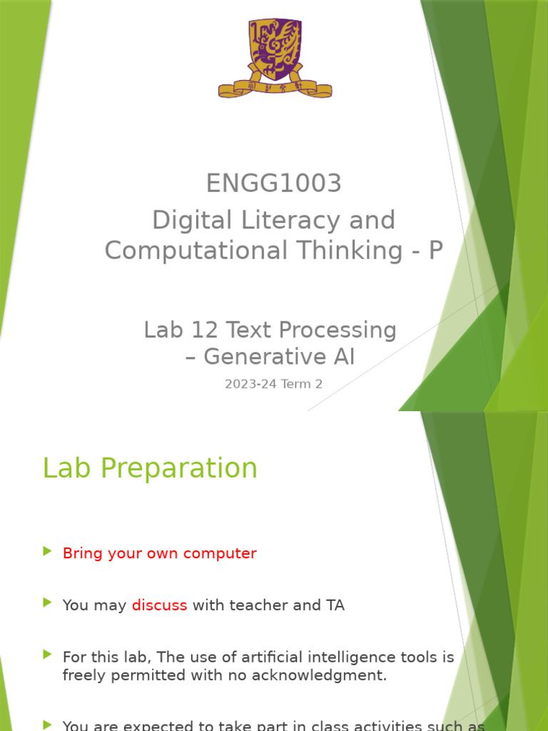 ENGG1003 Lab12 TextProcessing | PDF | Artificial Intelligence | Intelligence (AI) & Semantics