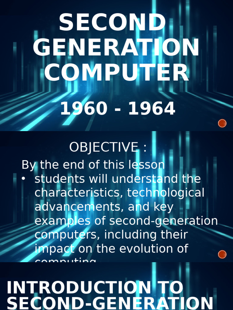 2nd Generation Computer | PDF | Computer Memory | Vacuum Tube