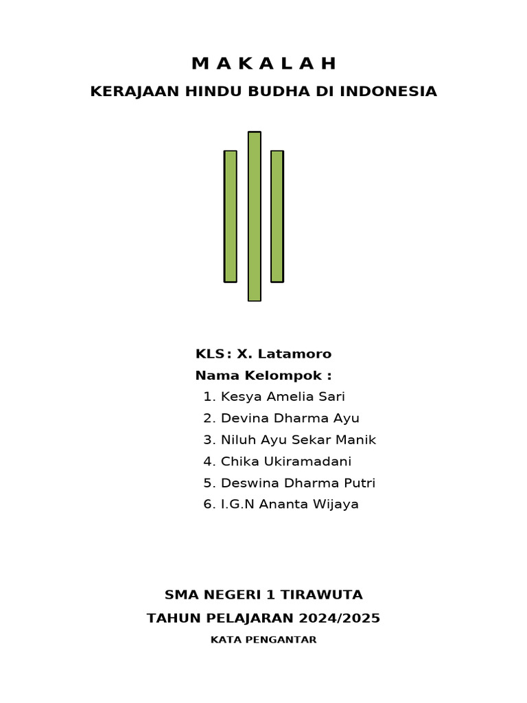 MAKALAH KERAJAAN HINDU BUDHA REVA | PDF