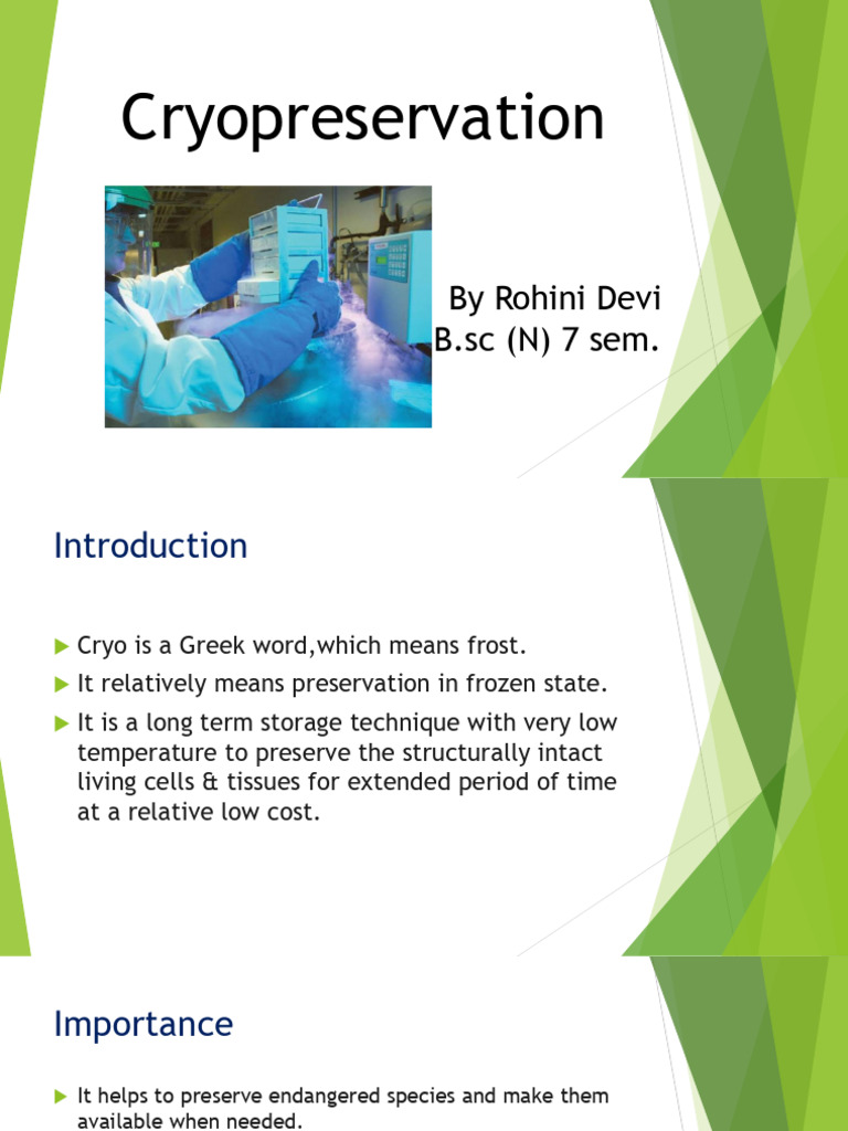 Cryopreservation | PDF