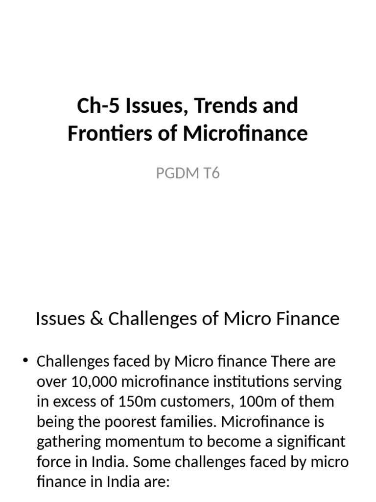 Microfinance Challenges and Innovations | PDF | Microfinance | Banks
