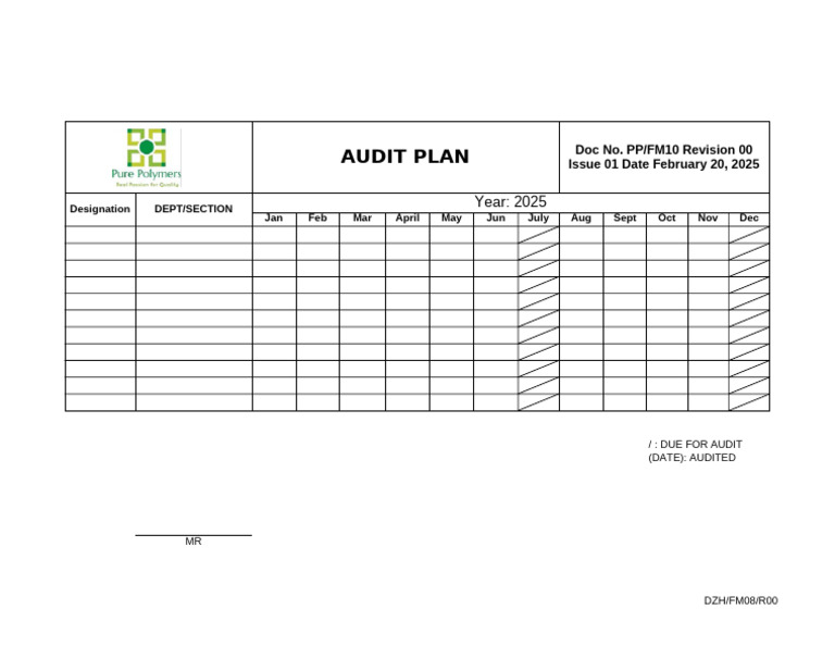 PP FM10-FM Audit Plan | PDF