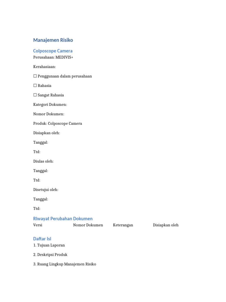 Colposcope Camera Risk Management | PDF