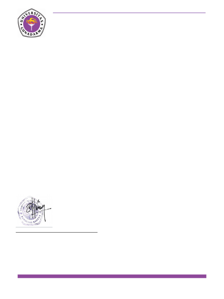 Surat Magang Mahasiswa Gunadarma | PDF