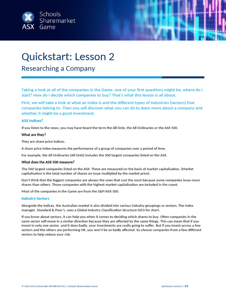 SSMG Quickstart Lesson 2 | PDF | Dividend | Stock Market