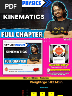 JEE Kinematics PYQs | PDF