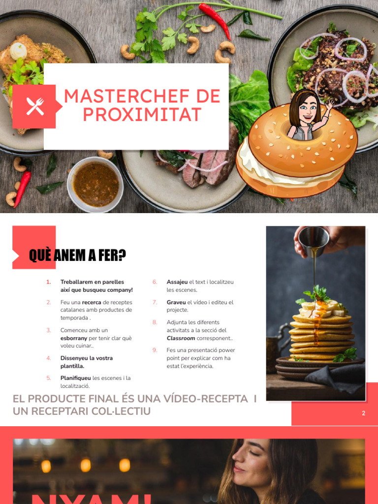 Presentació Masterchef 2n ESO | PDF