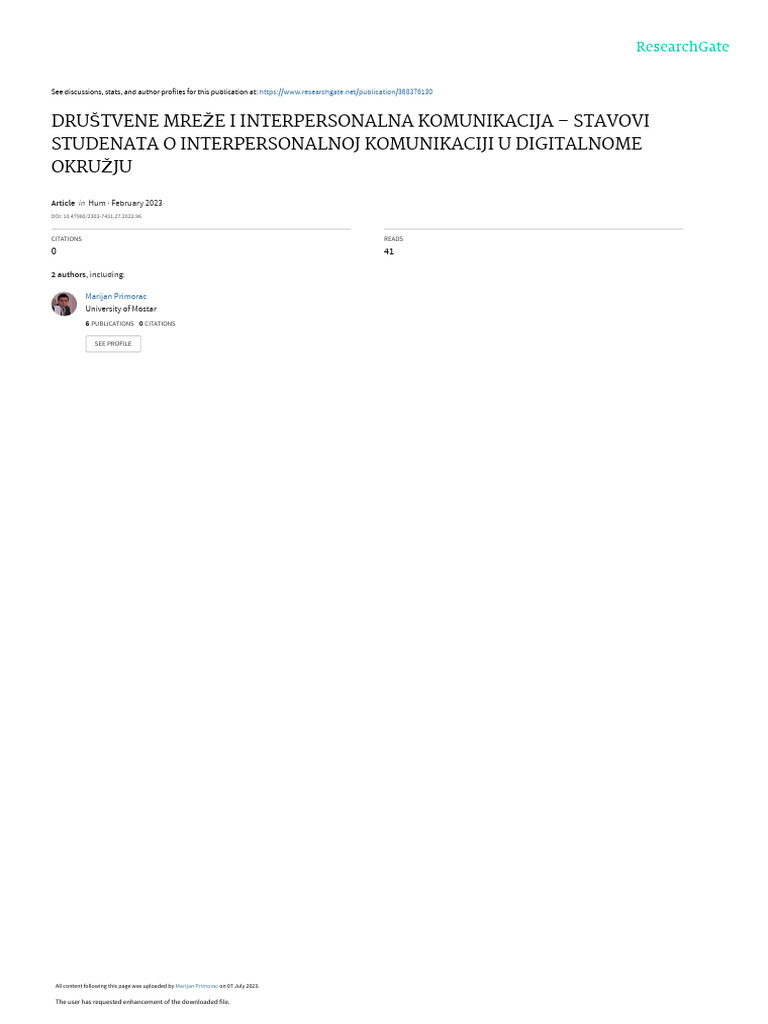 DRUSTVENE_MREZE_I_INTERPERSONALNA_KOMUNIKACIJA_-_S | PDF