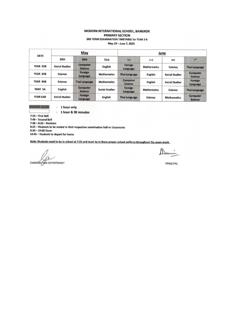 Iii Term Timetable | PDF