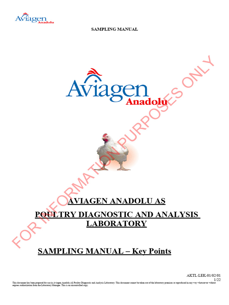 Sampling Manual Pdf Serum Blood Water