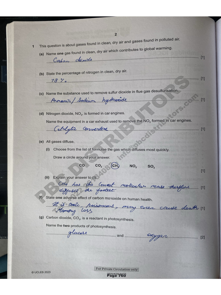 Chem2023fm42 Solved | PDF