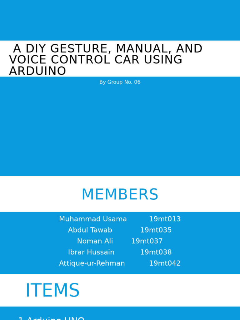 A Diy Gesture Manual And Voice Control Car Using Arduino Pdf Arduino Chassis
