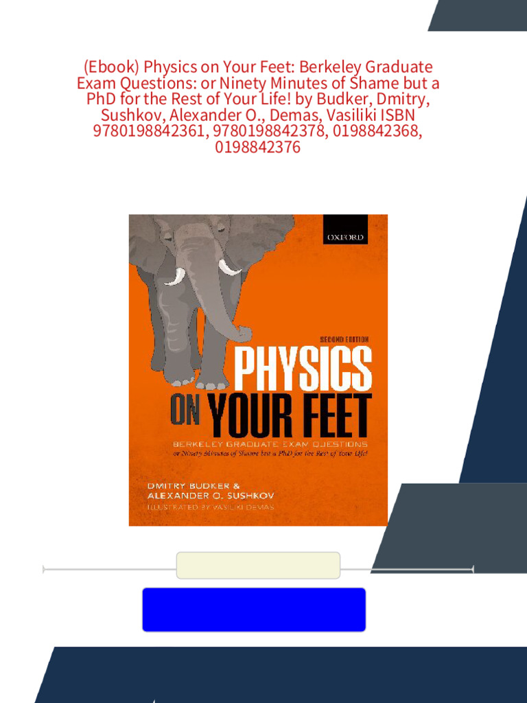 (Ebook) Physics on Your Feet: Berkeley Graduate Exam Questions: or ...