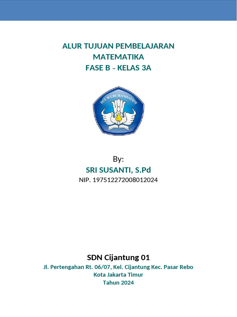 03 ATP Matematika Fase A Kls 1 - 2024 | PDF