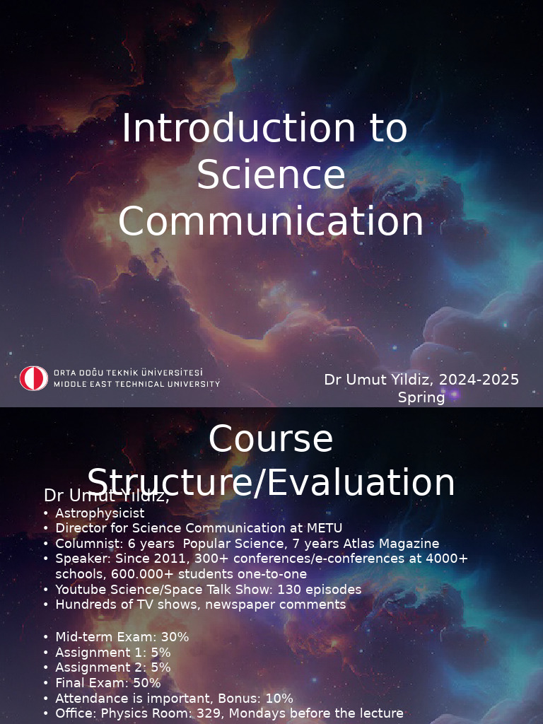 SciComm METU - 01 - Introduction To Science Communication | PDF | Science | Theory
