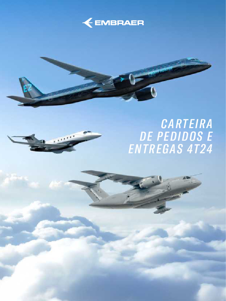 Embraer Registra Carteira de US$26,3 Bi | PDF | Avião | Aviação