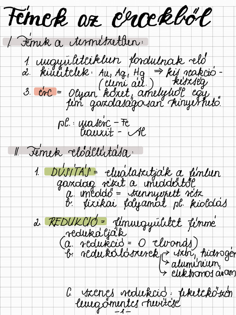 Fémek Az Ércekből | PDF