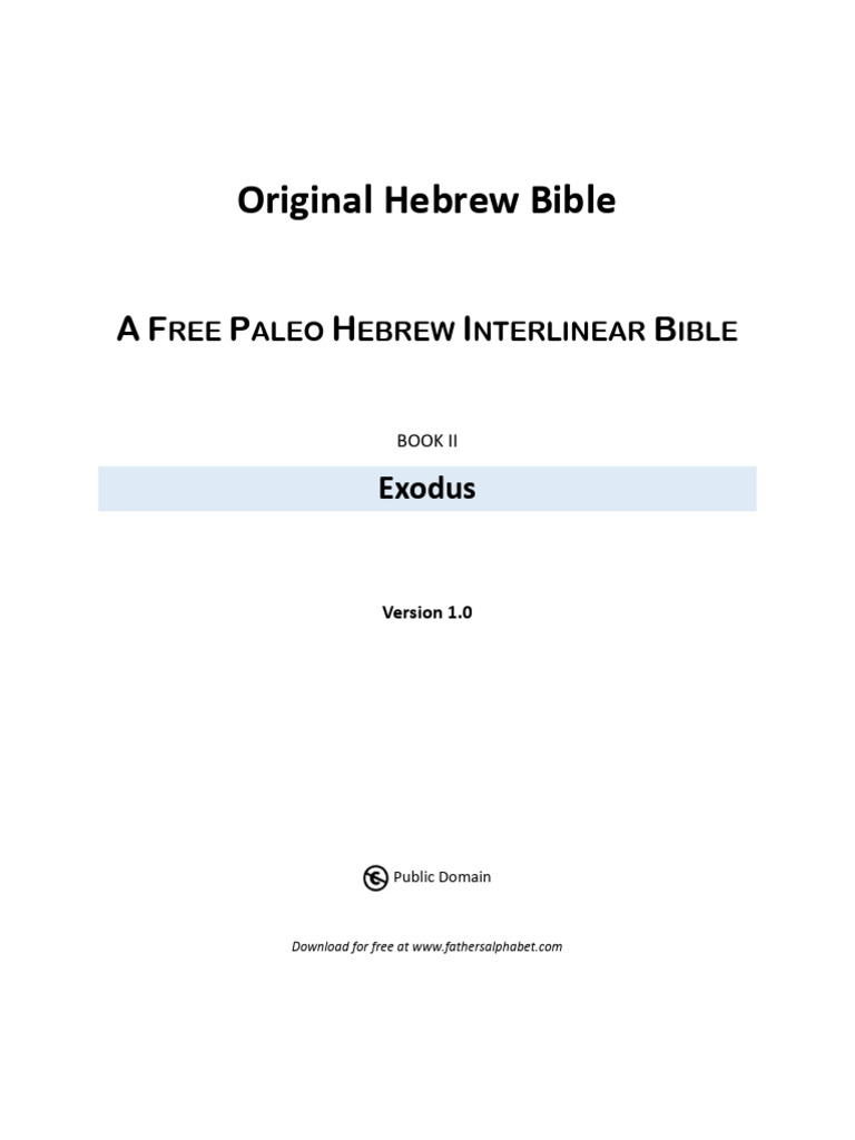 OHB 2. Exodus | PDF | Book Of Exodus | The Exodus