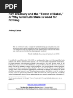 Allusions in Fahrenheit 451 Explained | PDF
