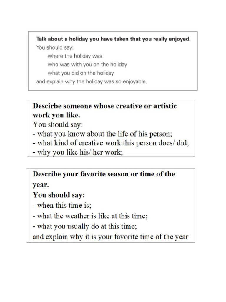 Av7 - Day 10 - Speaking Part 2 | PDF