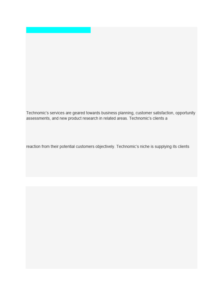 Case Study - Technomic (Module 8) | PDF | Marketing | Foodservice