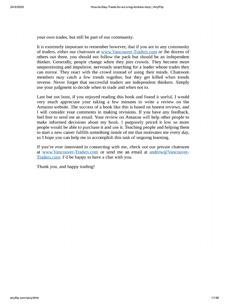 Day Trading Guide by Andrew Aziz | PDF