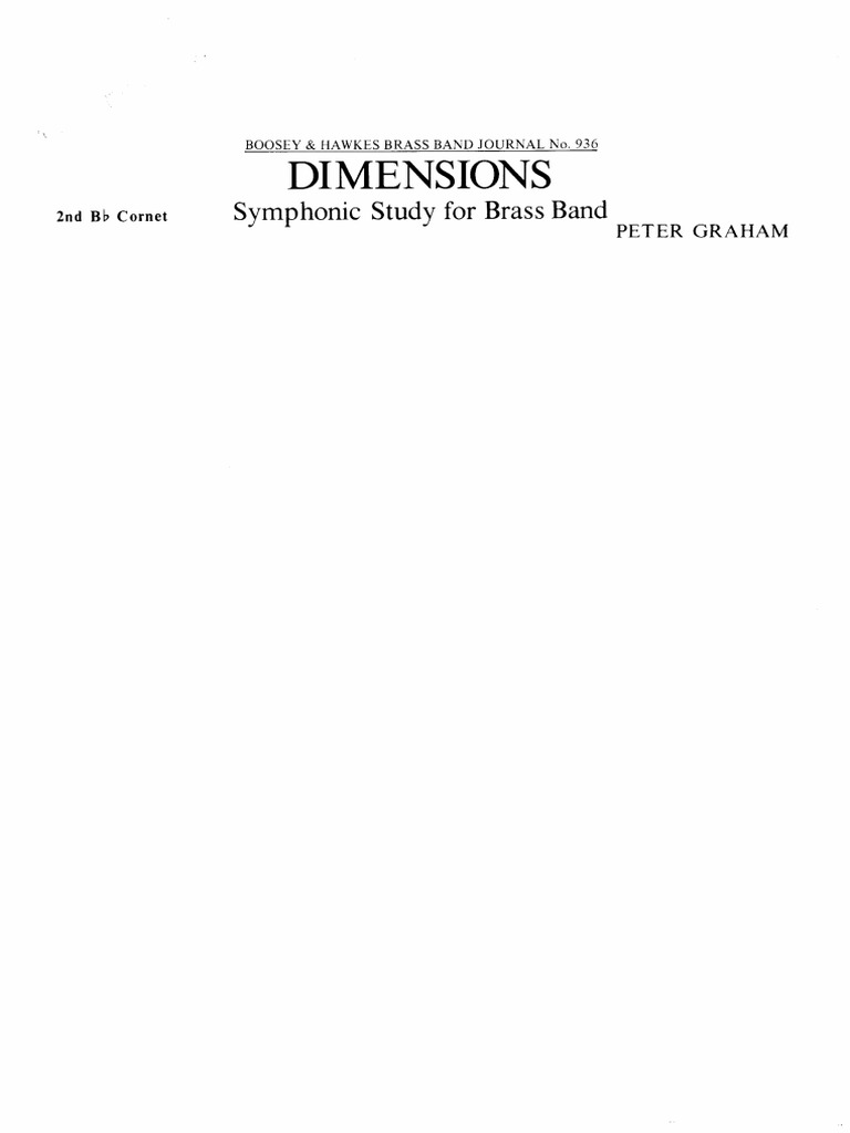 04 Dimensions 2nd Cornet | PDF