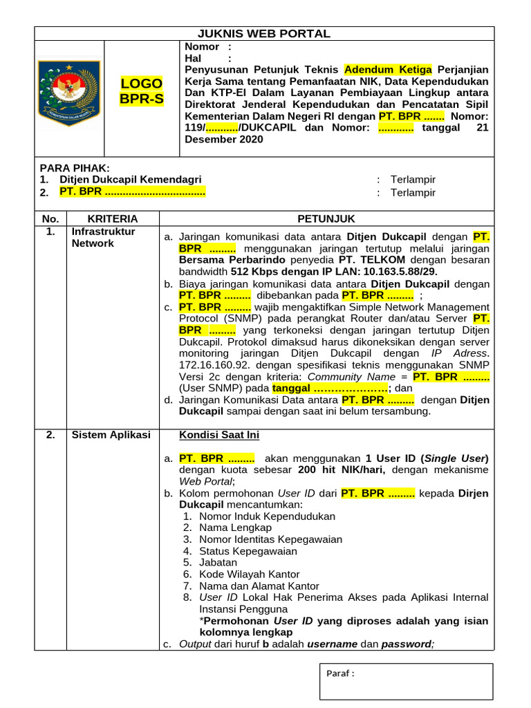 3. JUKNIS JARINGAN BERSAMA PERBARINDO | PDF