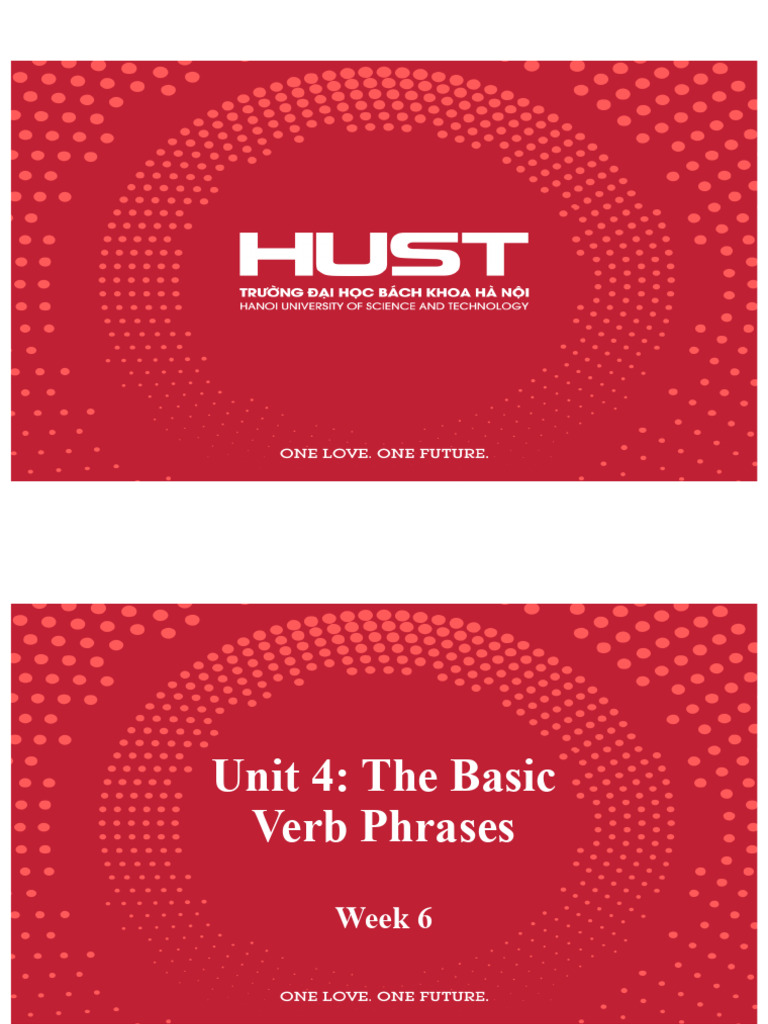 Unit 4 - The Basic Verb Phrase 5.3m | PDF | Verb | Lexical Semantics