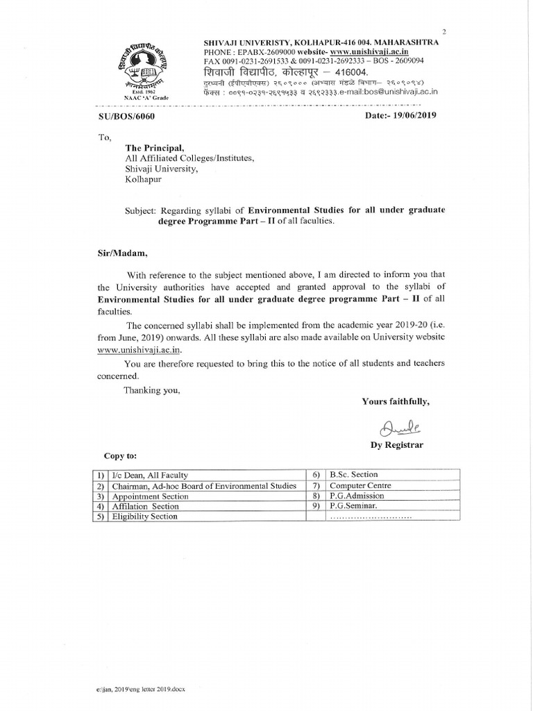Environmental Studies Syllabus 2019-20 | PDF | Conservation Biology ...