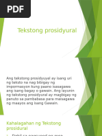 Halimbawa NG Tekstong Prosidyural | PDF