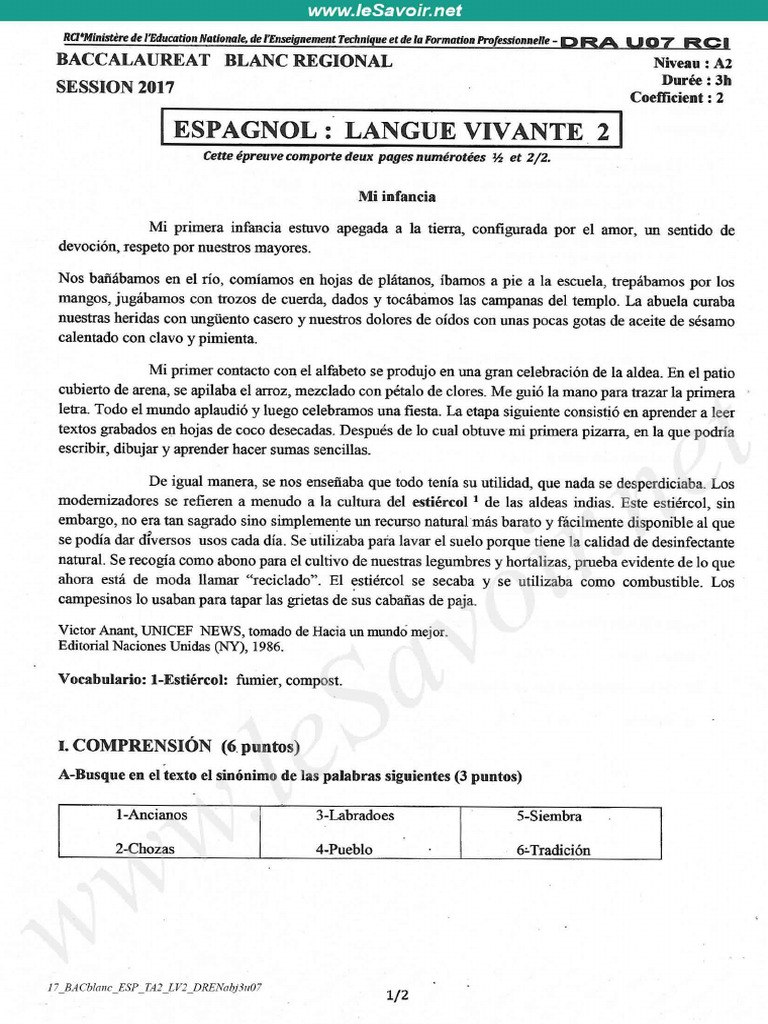 17 BACblanc ESP TA2 LV2 DRENabj3u07 | PDF