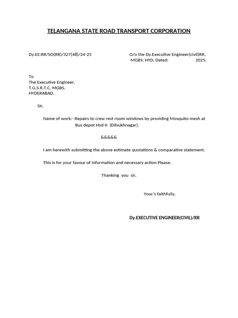 SUPPLY ORDER COVERING LETTER | PDF