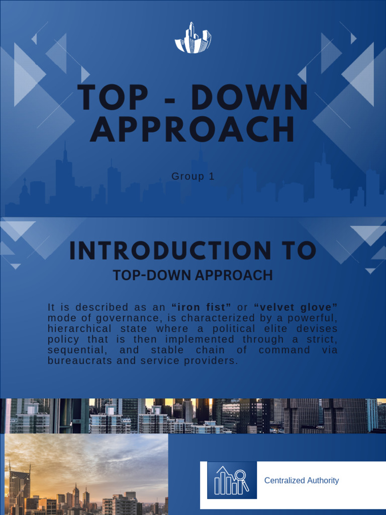 Top Down Approach | PDF | Governance | Policy