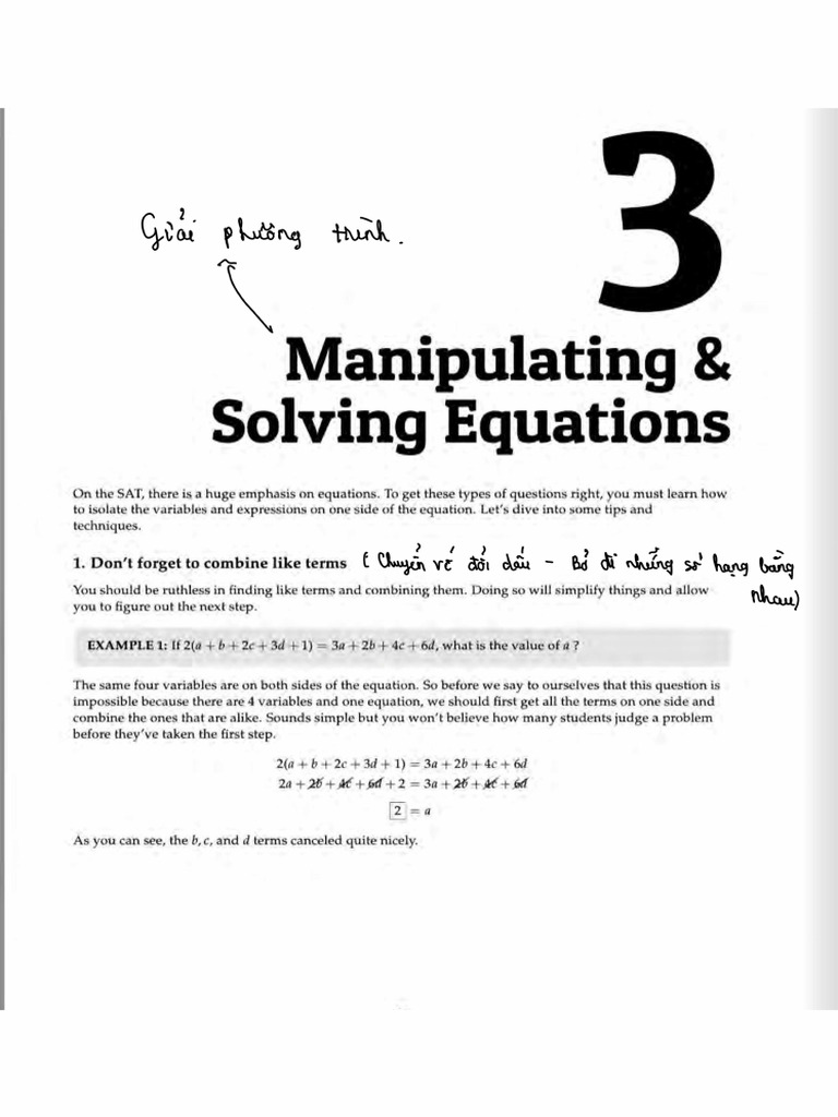 Bu I 5. Solving Equations | PDF