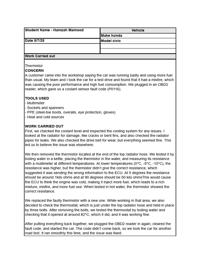 Hamzah Mamood - Job Card | PDF
