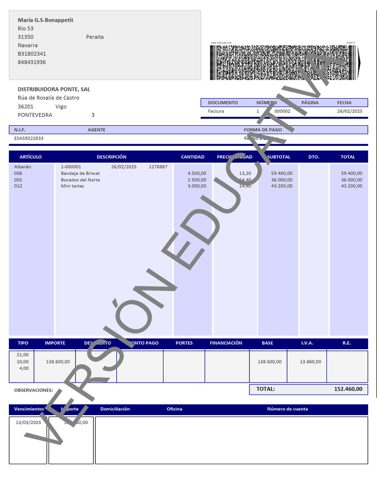 Factura 1-000002 | PDF