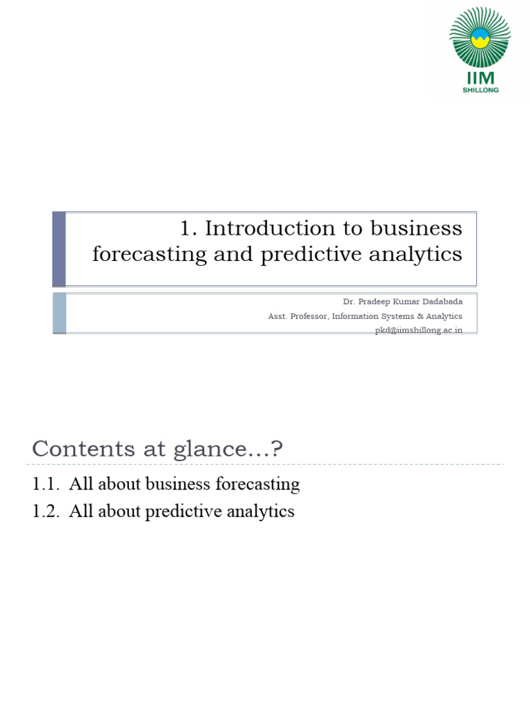 501571611-Introduction-to-business-forecasting-and-predictive-analytics | PDF | Analytics ...
