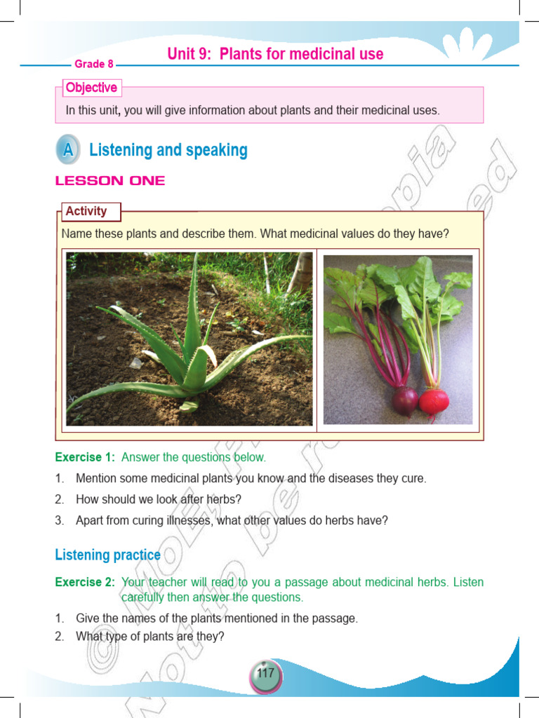8-Unit9 Plant For Medicinal Use | PDF | Plants | Coffee
