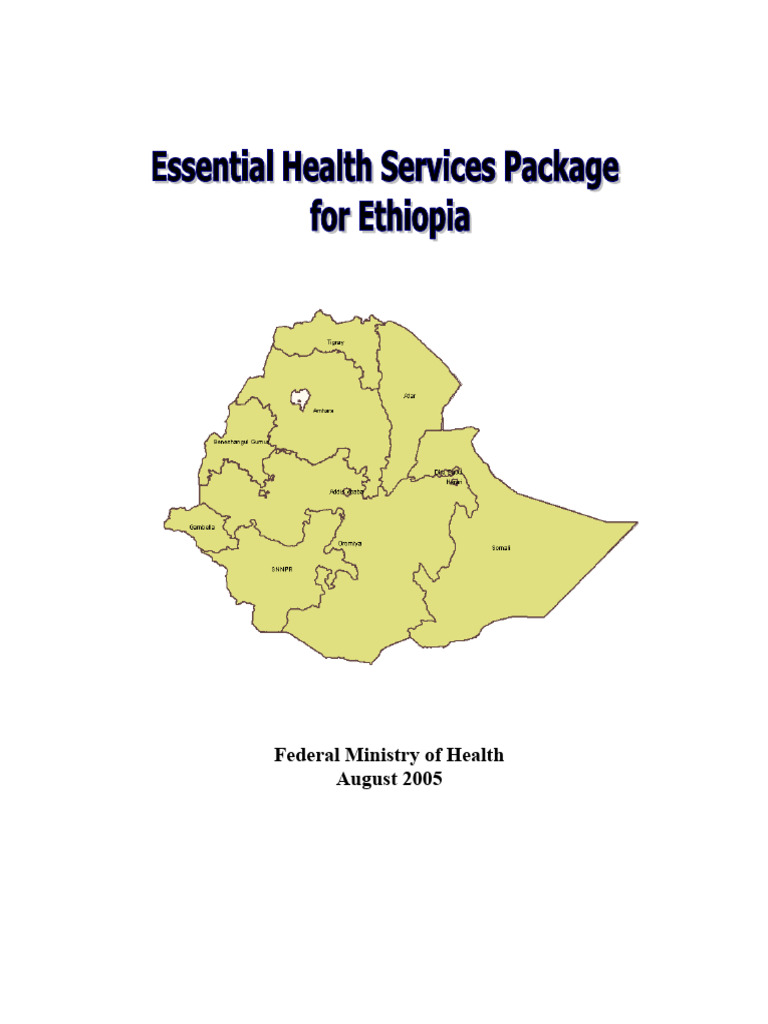 Essential Health Services Package EHSP For Ethiopia - 2005 | PDF ...