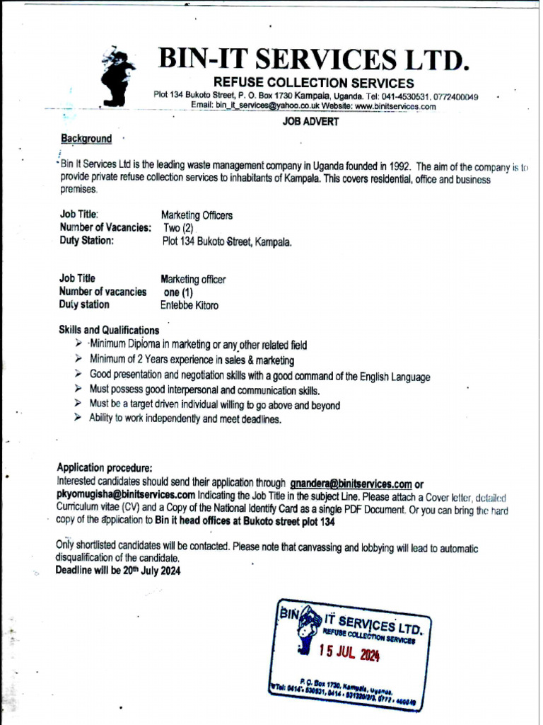 Job Advert | PDF