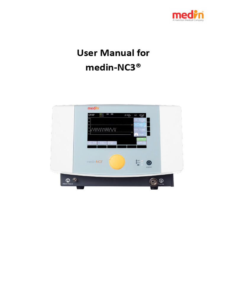 CPAP-HFNC_Medin_NC3 Ops_Manual Book | PDF | Power Supply | Mains ...