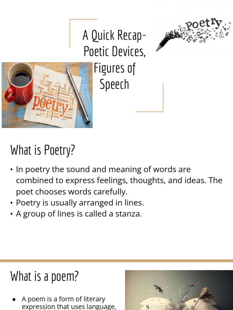 A Quick Recap - Poetic Devices, Figures of Speech | PDF | Poetry ...