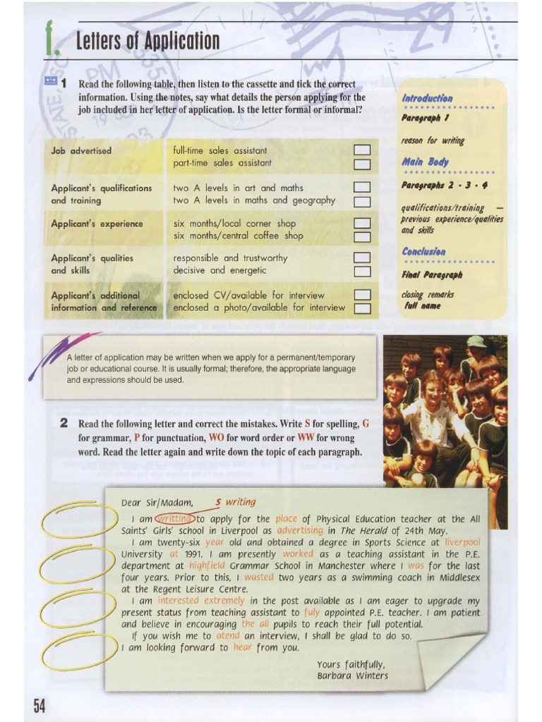 Handout 5-LETTER OF APPLICATION | PDF