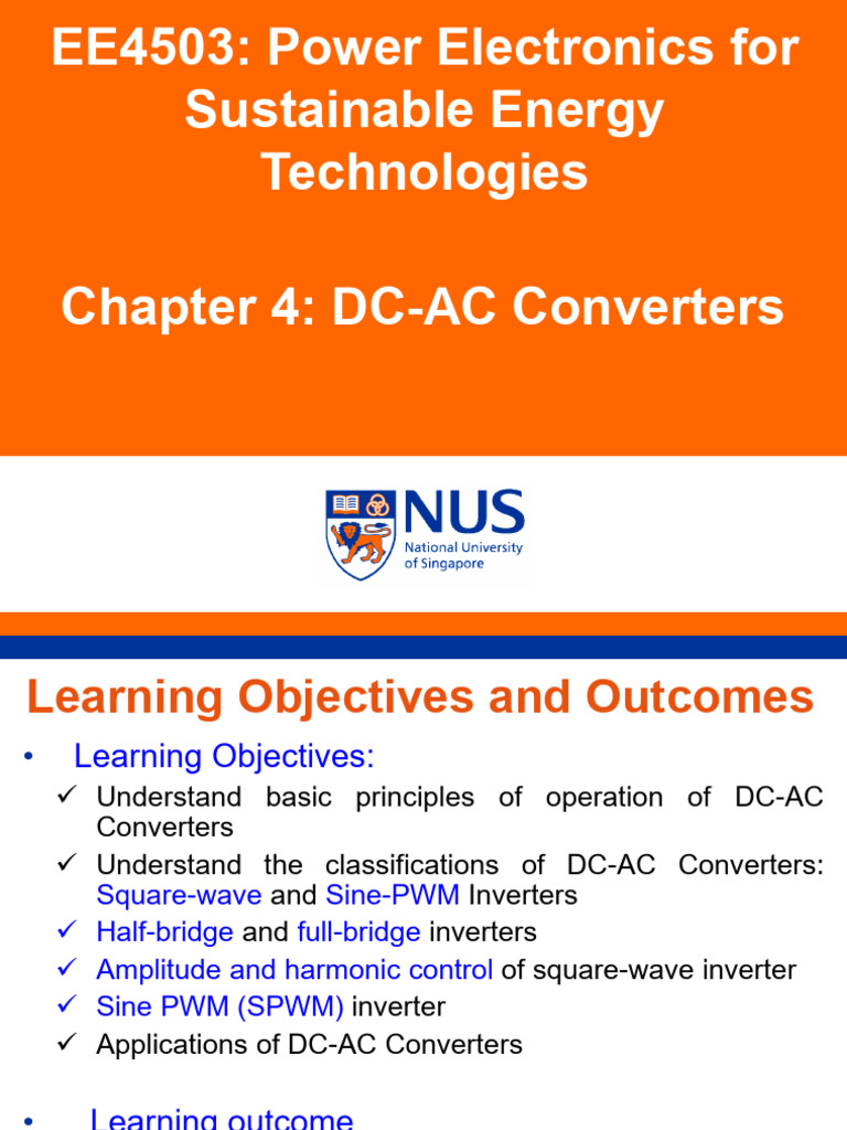 Chapter 4 DC AC Converters 2025 | PDF | Power Inverter | Power Electronics