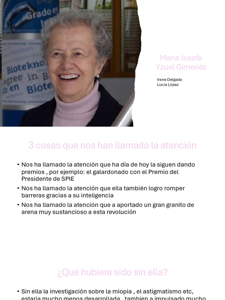 Impacto de Maria Josefa en la Ciencia | PDF